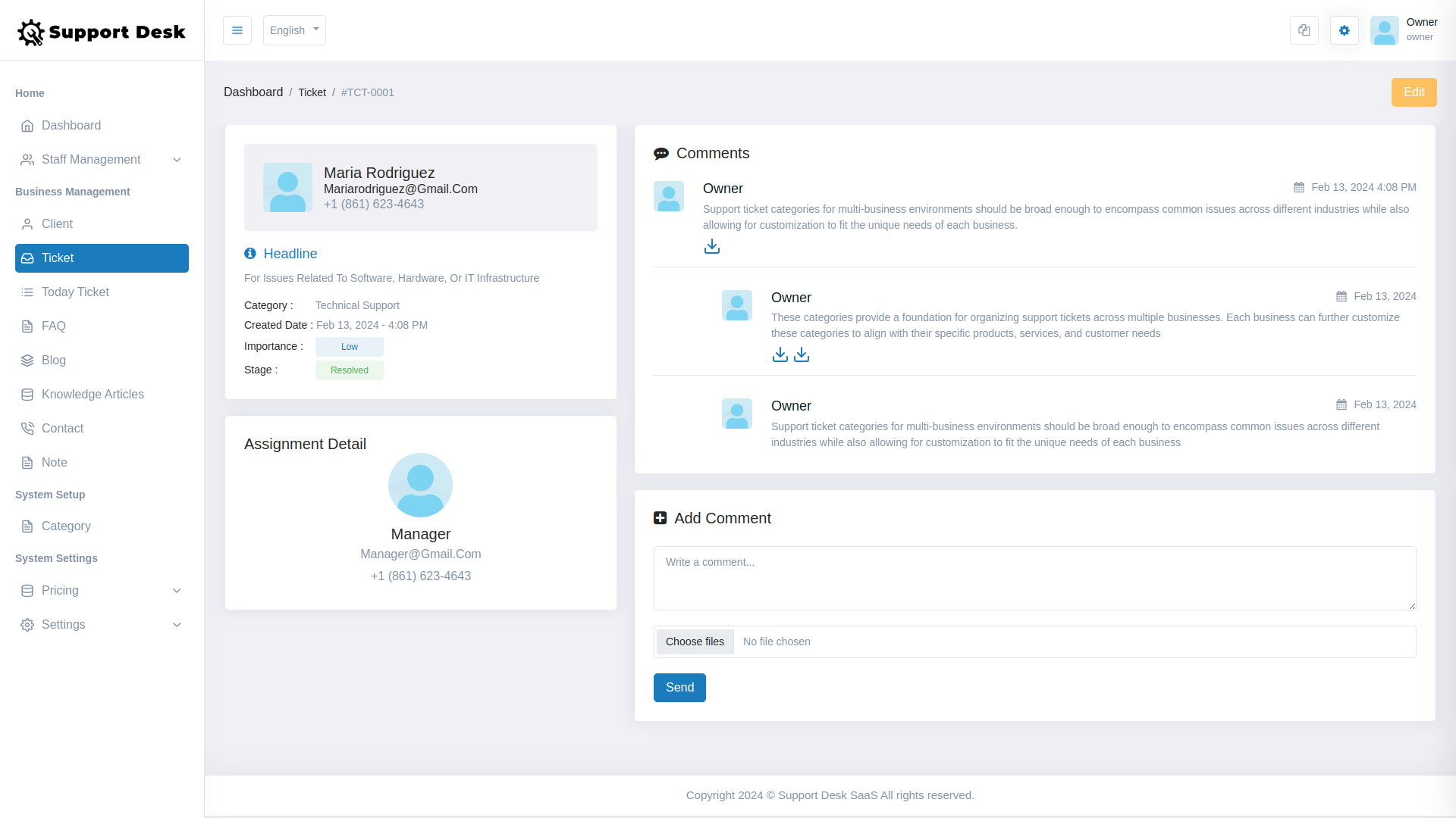 Support Desk SaaS - Helpdesk Ticket Management Tool by smartwebinfotech