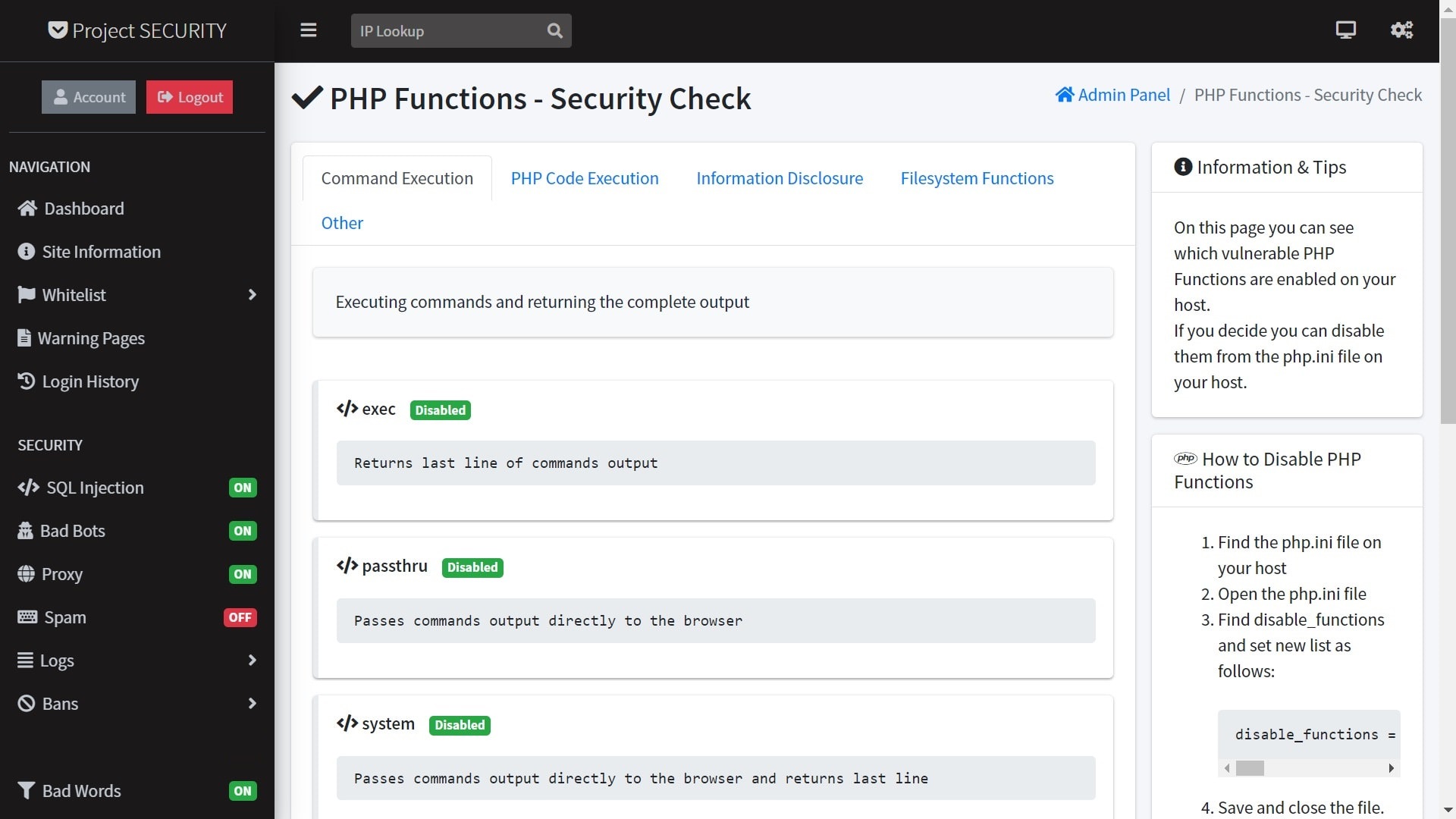 Project SECURITY – Website Security, Anti-Spam & Firewall by Antonov_WEB