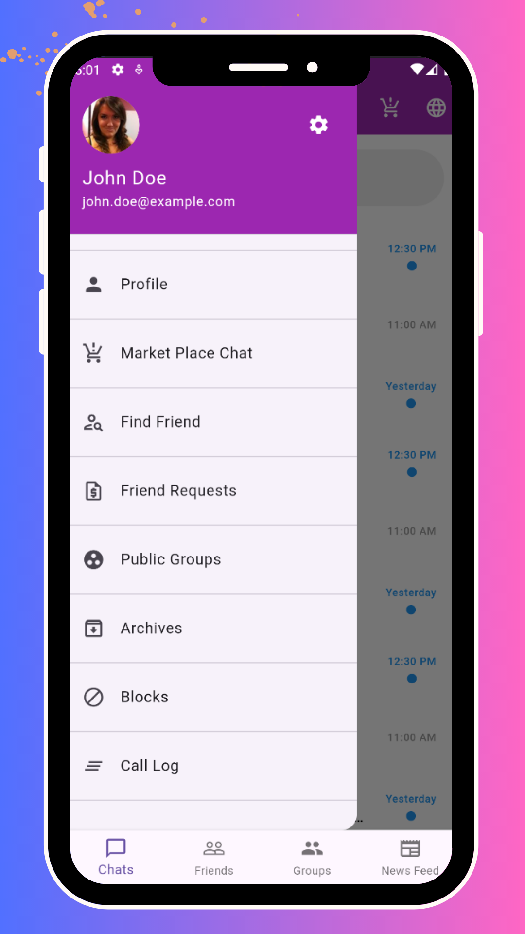 Chat-Meet Flutter Chat Application Social Chat Application Group Chat ...