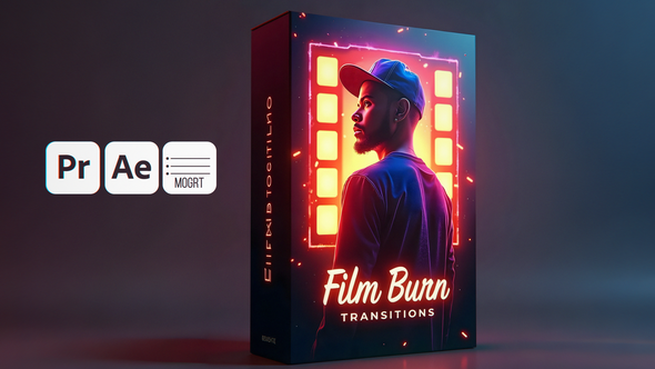 Film Burn Transitions, After Effects Project Files | VideoHive