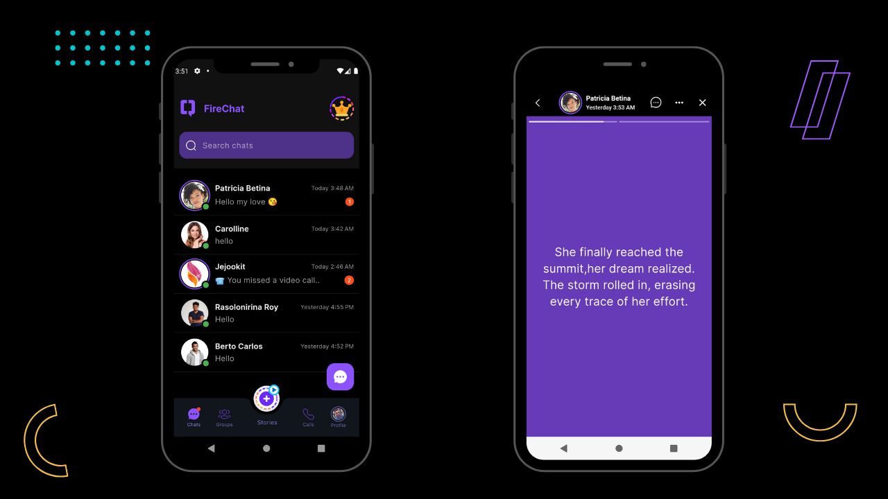 FireChat Pro - Flutter Modern Messaging - Group Chat - Video Calls - Voice Calls - Complete App ...