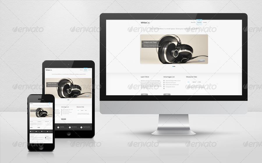 Responsive Screen Mock-up, Graphics | GraphicRiver
