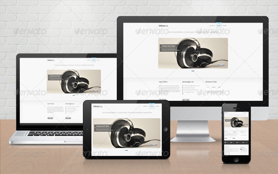 Responsive Screen Mock-up, Graphics | GraphicRiver