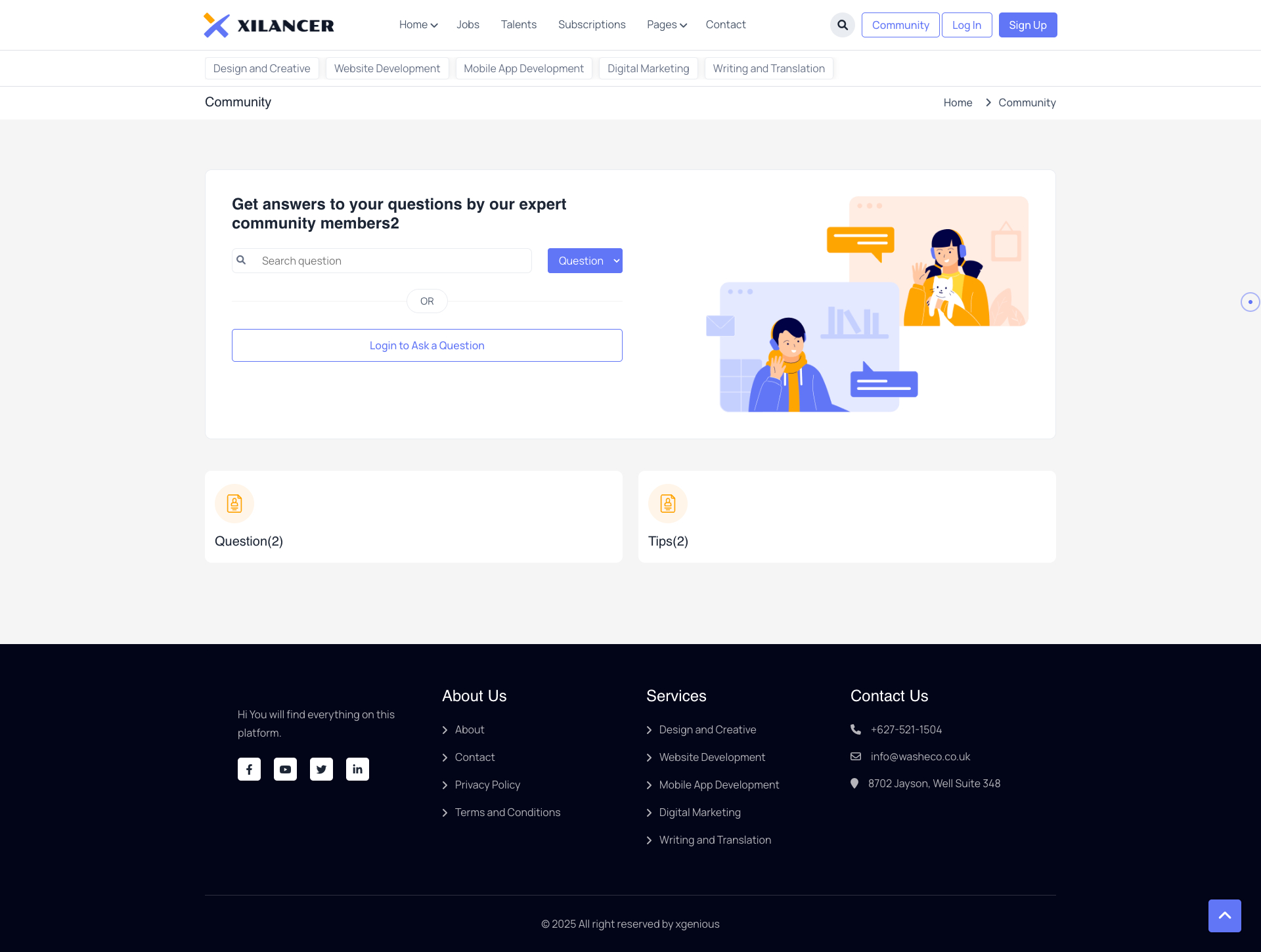 Community Plugin for Xilancer – Freelancer Marketplace Platform by xgenious