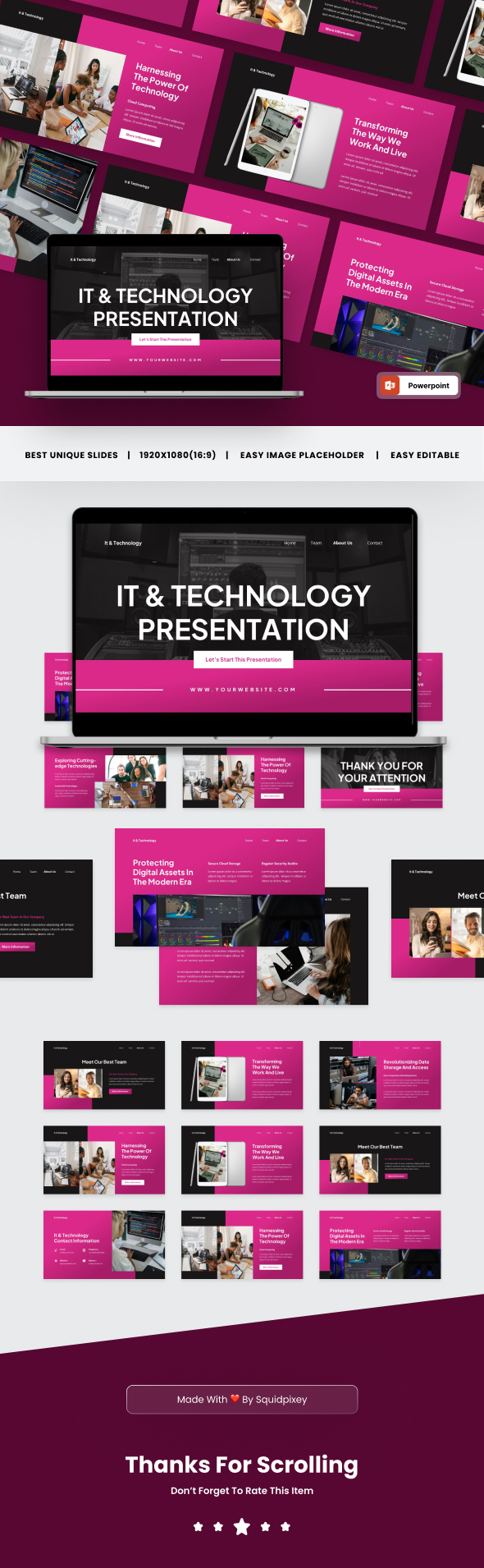 IT & Technology Presentation Keynote, Presentation Templates | GraphicRiver