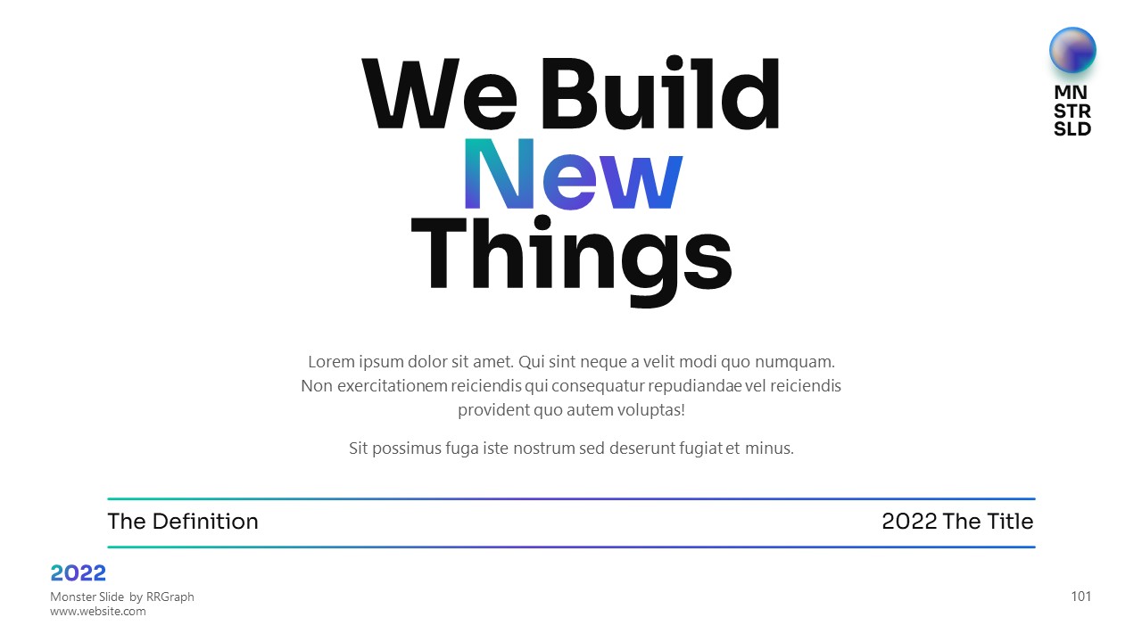 Monster Slides Premium PowerPoint Presentation Template, Presentation ...