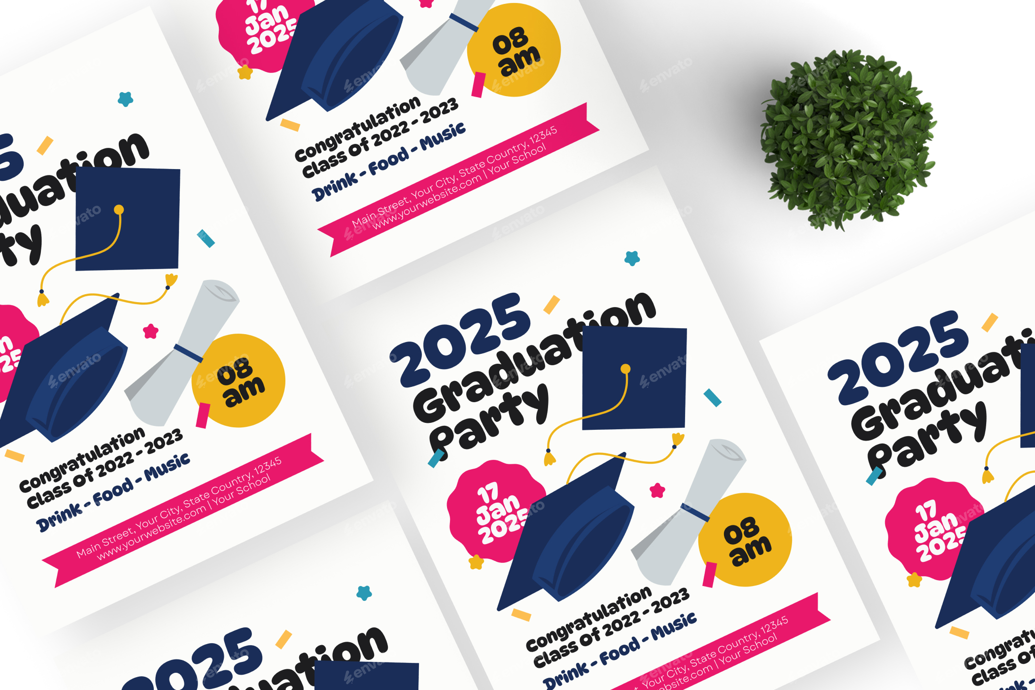 Graduation Party - Flyer Set, Print Templates | GraphicRiver