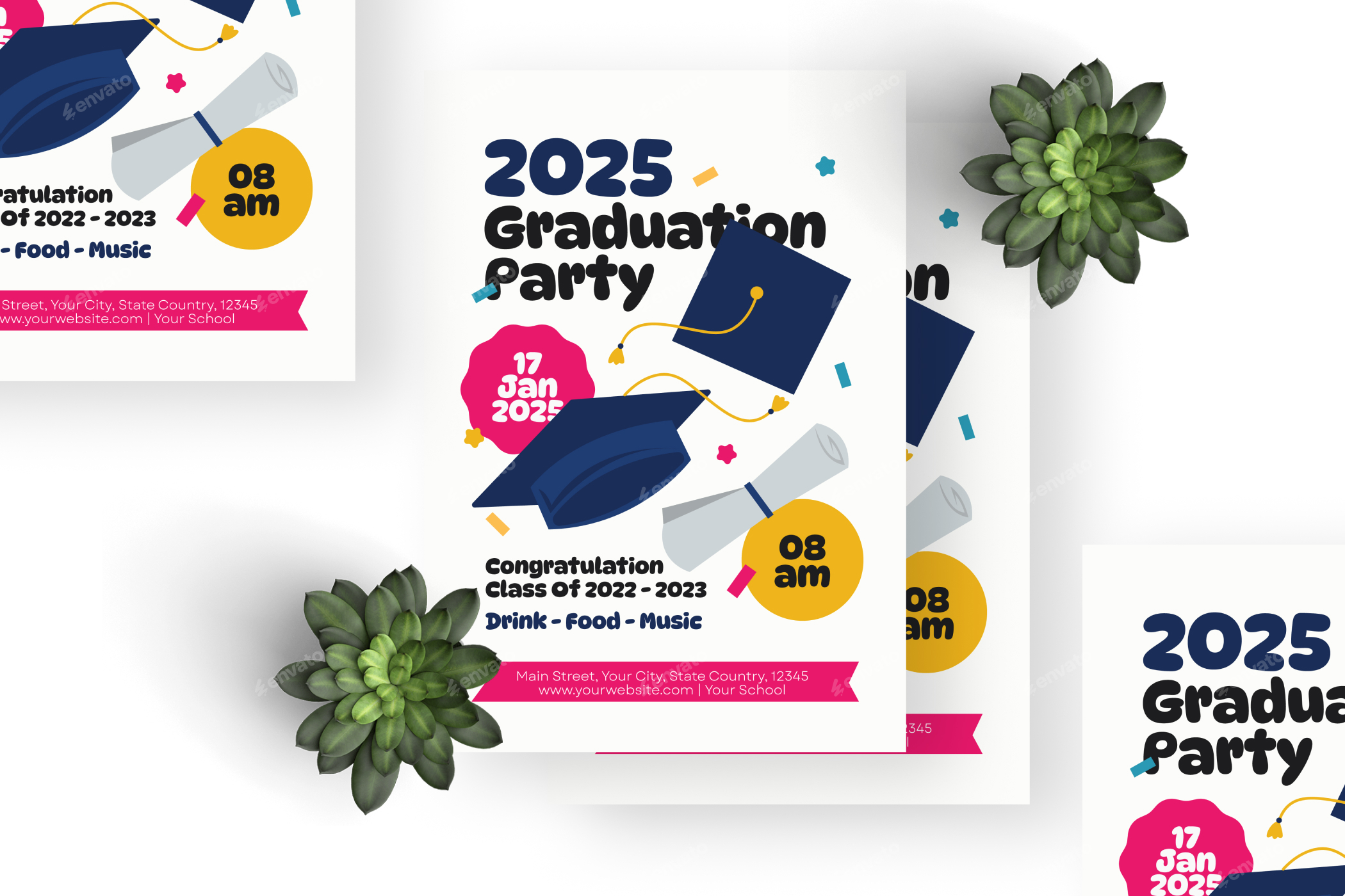 Graduation Party - Flyer Set, Print Templates | GraphicRiver