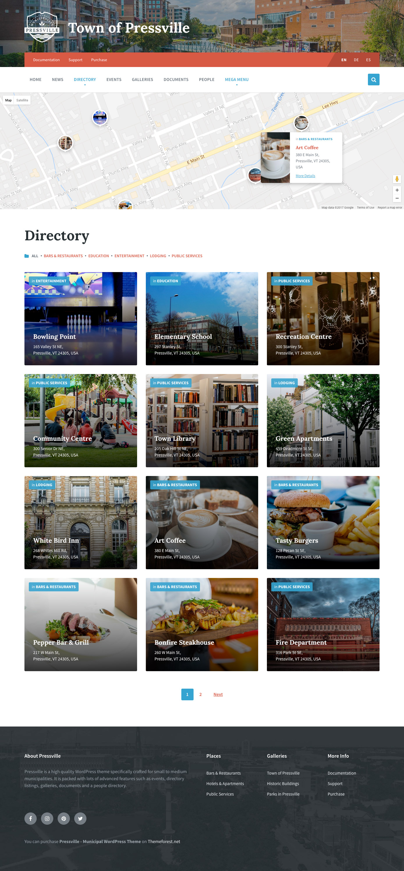 Pressville - Municipal & City Government WordPress Theme by LSVRthemes