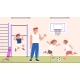 Children Gym Class, Vectors | GraphicRiver