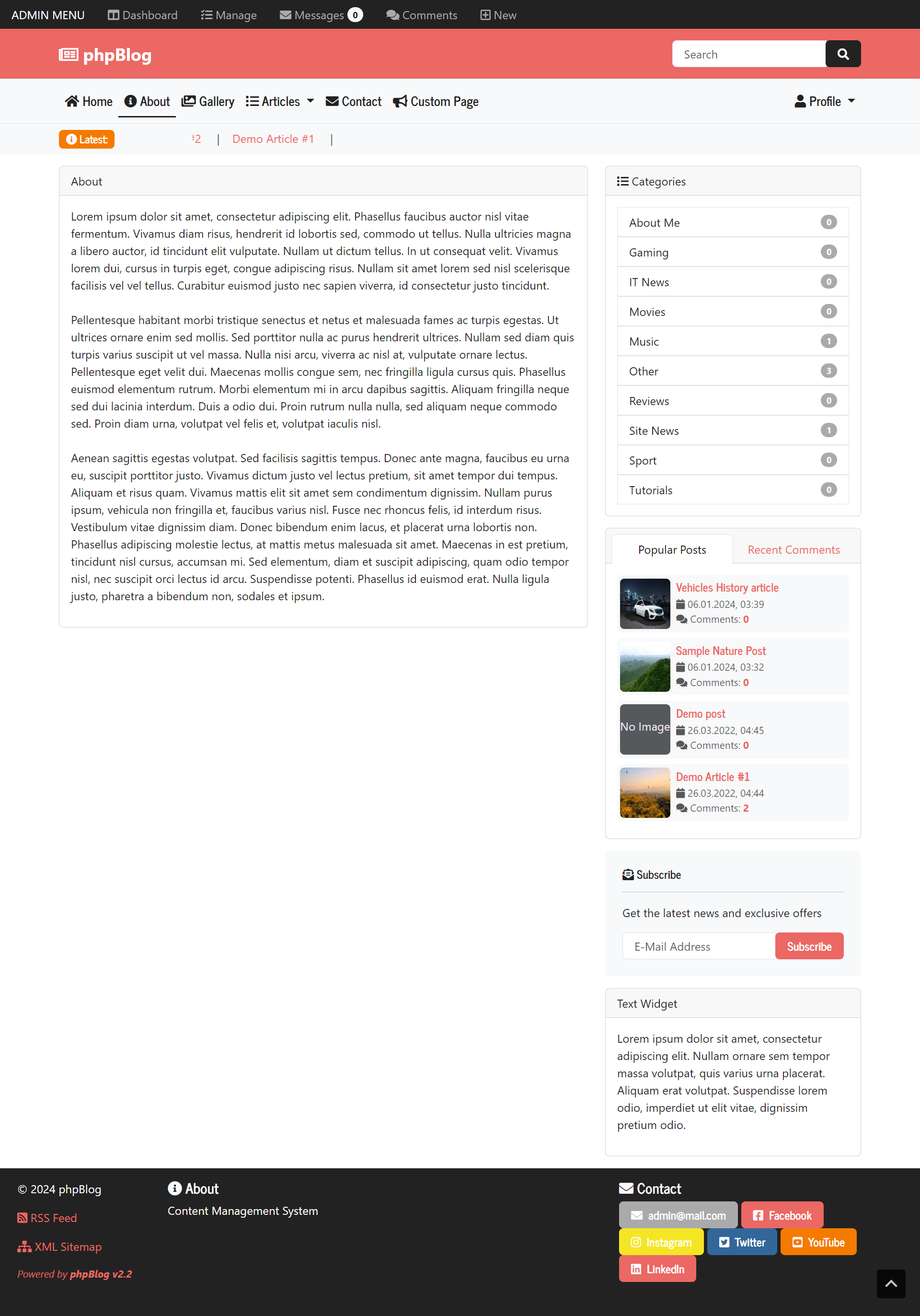 phpBlog - News, Blog & Magazine CMS by Antonov_WEB | CodeCanyon