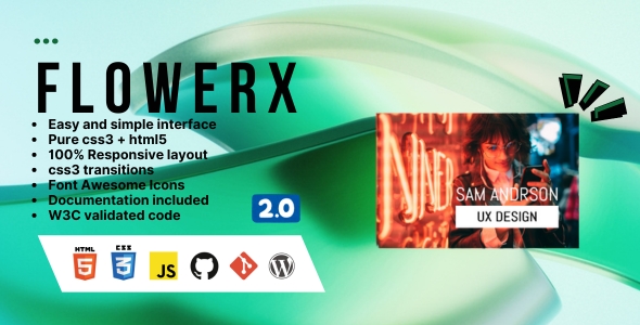 Flowerx - CSS3 Image Hover Effects by Meteros | CodeCanyon