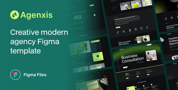 Agenxis - Creative Agency Figma Template by wprealizer | ThemeForest