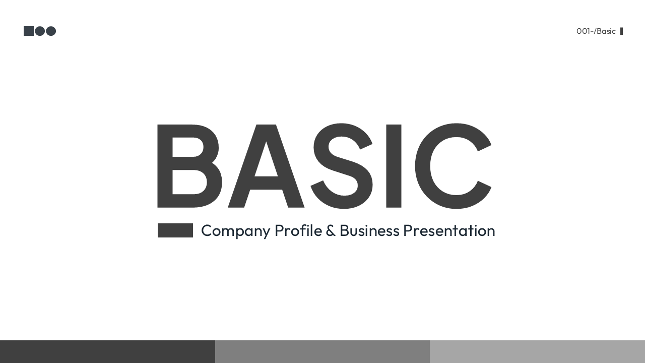 BASIC - Company Profile & Business Presentation Template, Presentation ...