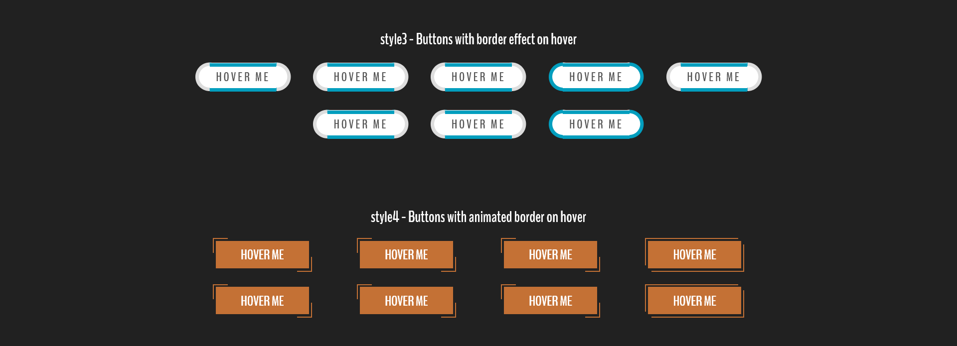 Gamma - CSS3 Button Animated Hover Collections by Meteros | CodeCanyon