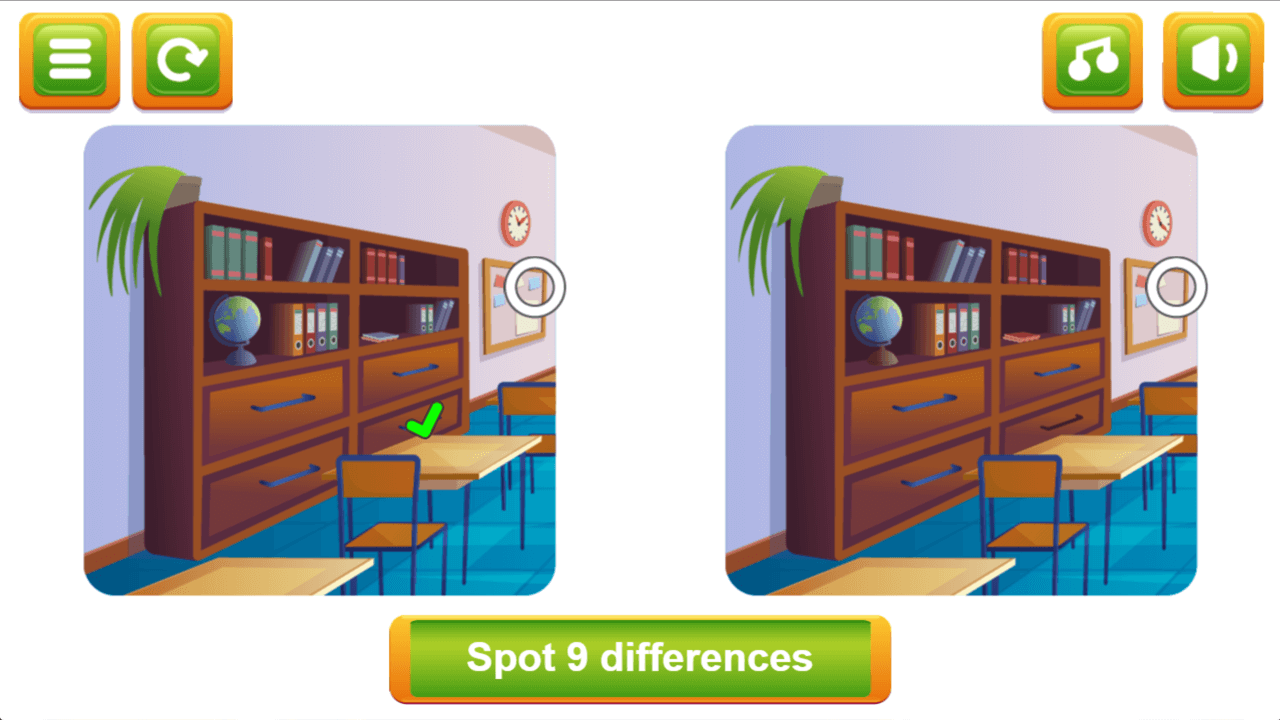 Spot the Difference - The School Mystery - HTML5 Game - Construct 3 by vinkid