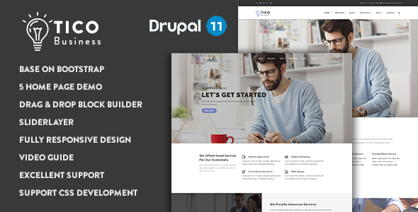 Tico - Responsive Business Drupal 11 Theme by gavias | ThemeForest