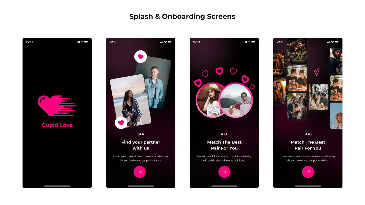Cupid Love | Dating-Mobile App | Free Figma | IOS | Android by codeforge0