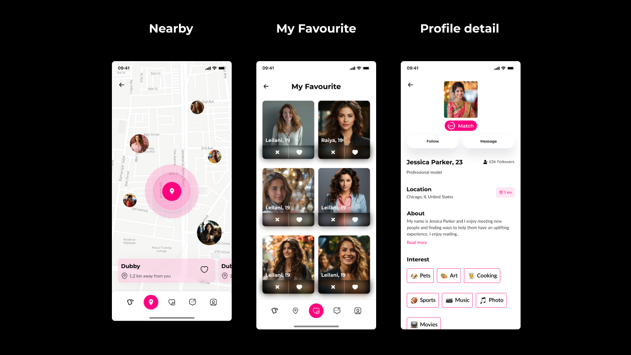 Cupid Love | Dating-Mobile App | Free Figma | IOS | Android by codeforge0