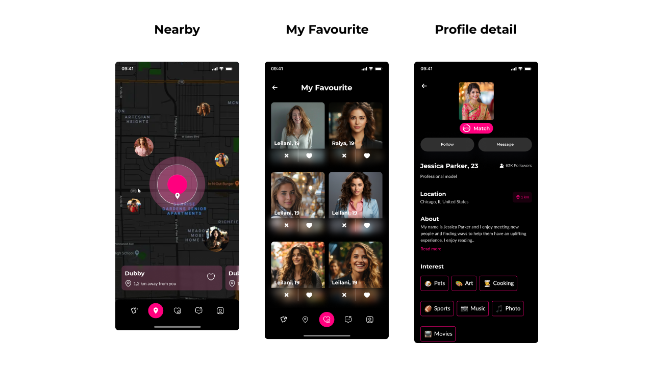 Cupid Love | Dating-Mobile App | Free Figma | IOS | Android by codeforge0