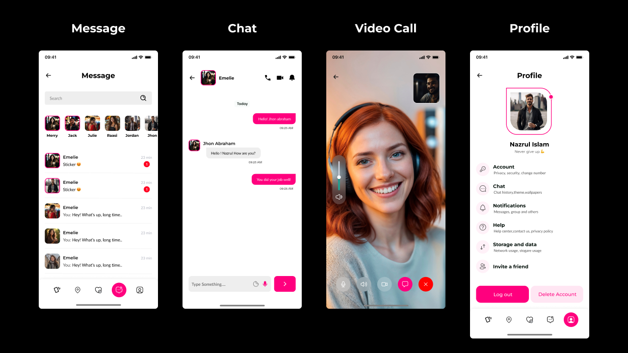 Cupid Love | Dating-Mobile App | Free Figma | IOS | Android by codeforge0