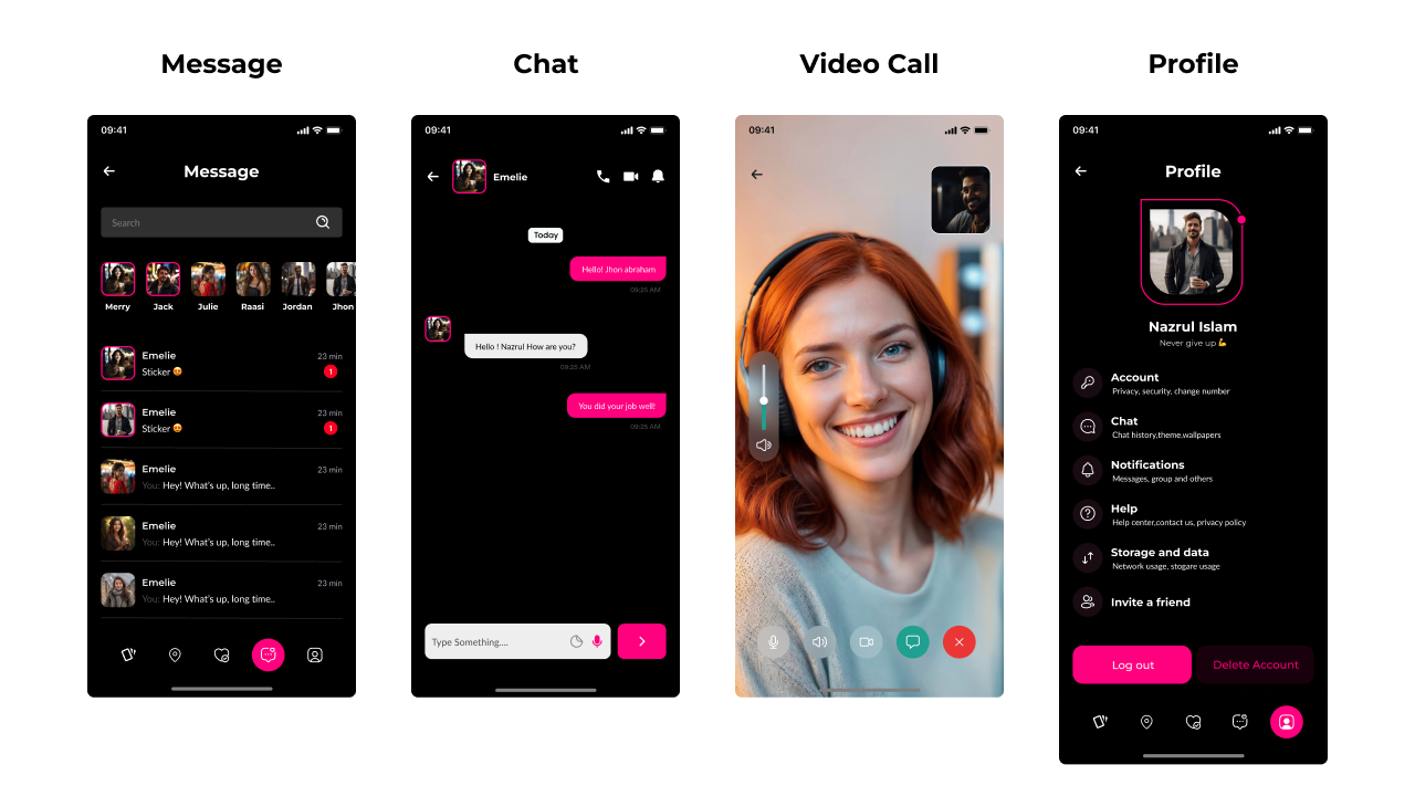 Cupid Love | Dating-Mobile App | Free Figma | IOS | Android by codeforge0