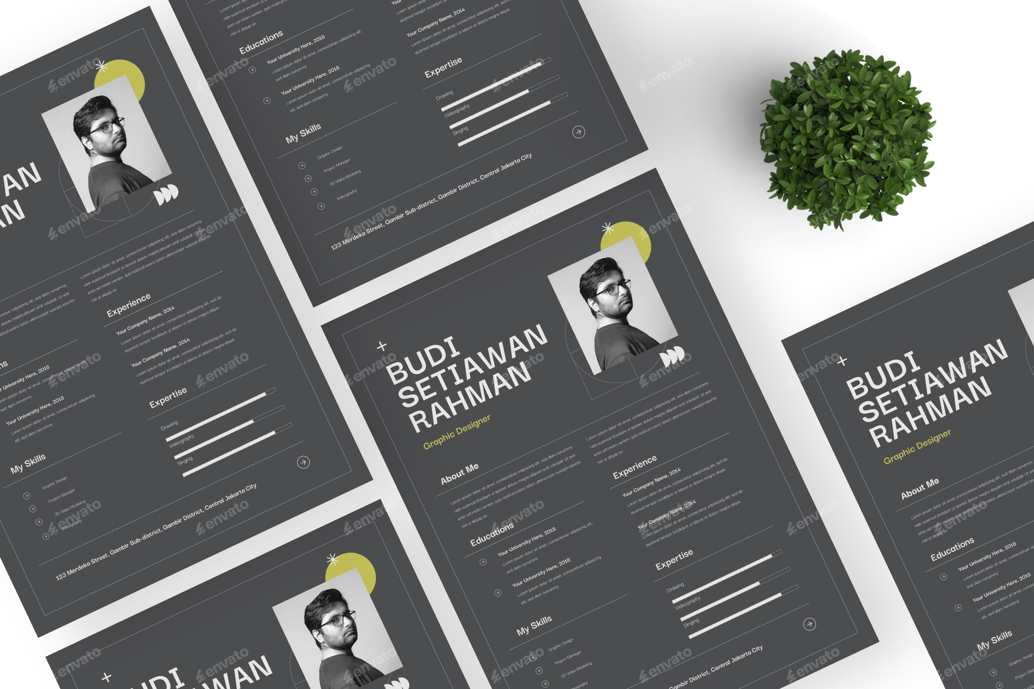 Grey Minimalist - Resume, Print Templates | GraphicRiver