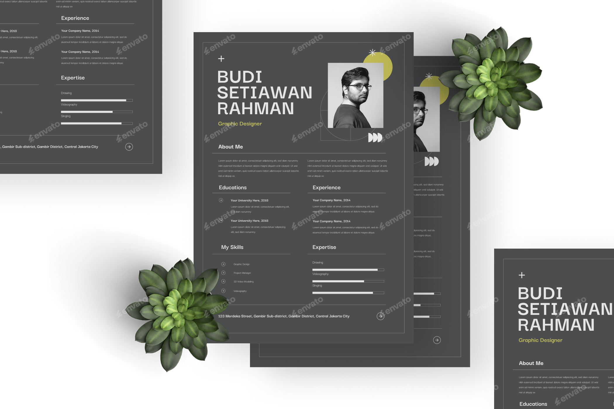 Grey Minimalist - Resume, Print Templates | GraphicRiver