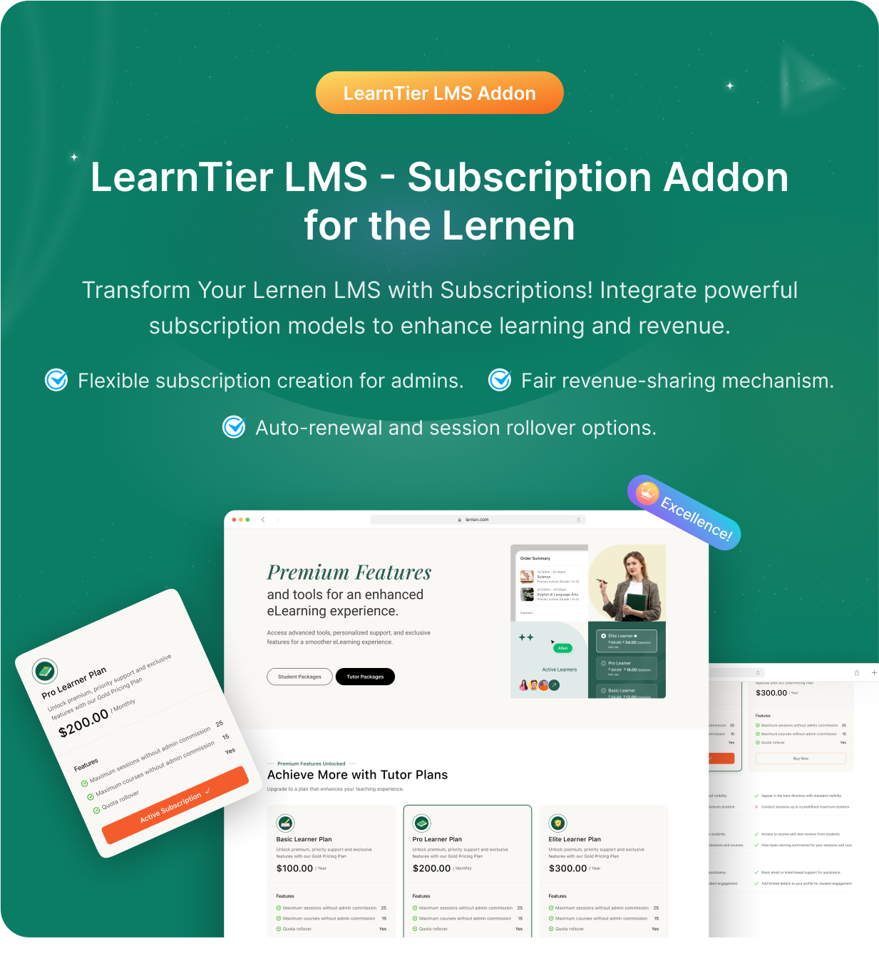 LearnTier - Subscription Addon for Lernen LMS by AmentoTech | CodeCanyon
