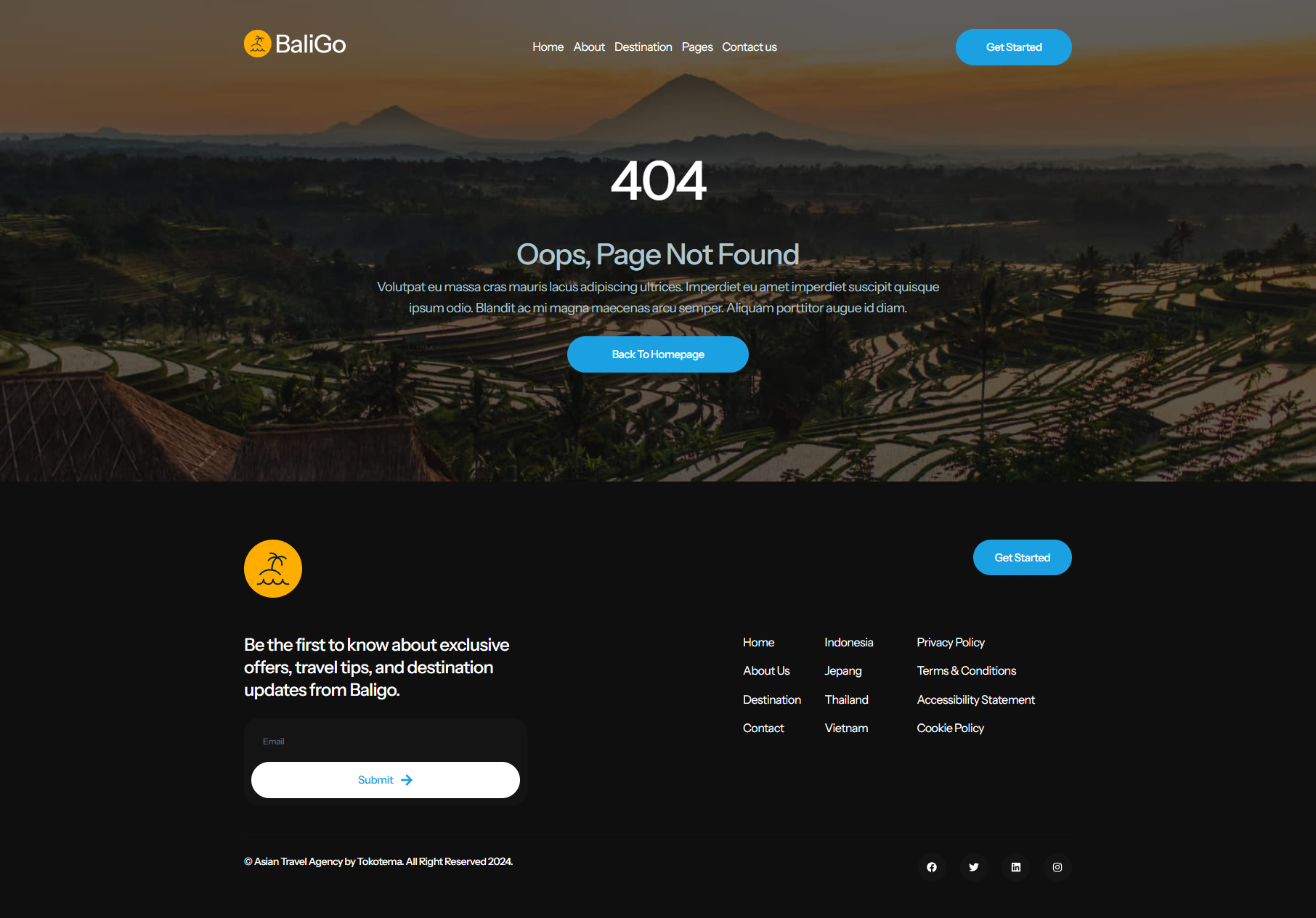 Baligo - Asian Travel Agency Elementor Kit Template by Tokotema ...
