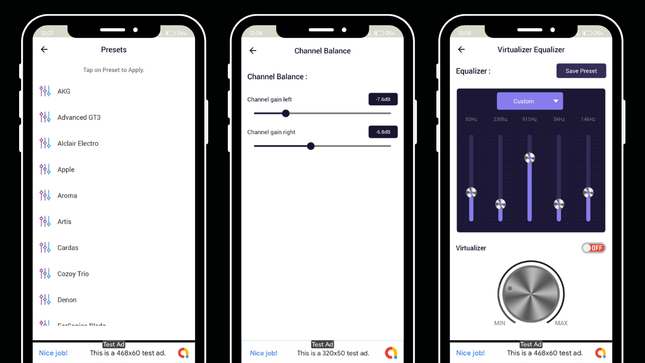 Headphone Equalizer with AdMob Ads Android by MJAppsStudio | CodeCanyon
