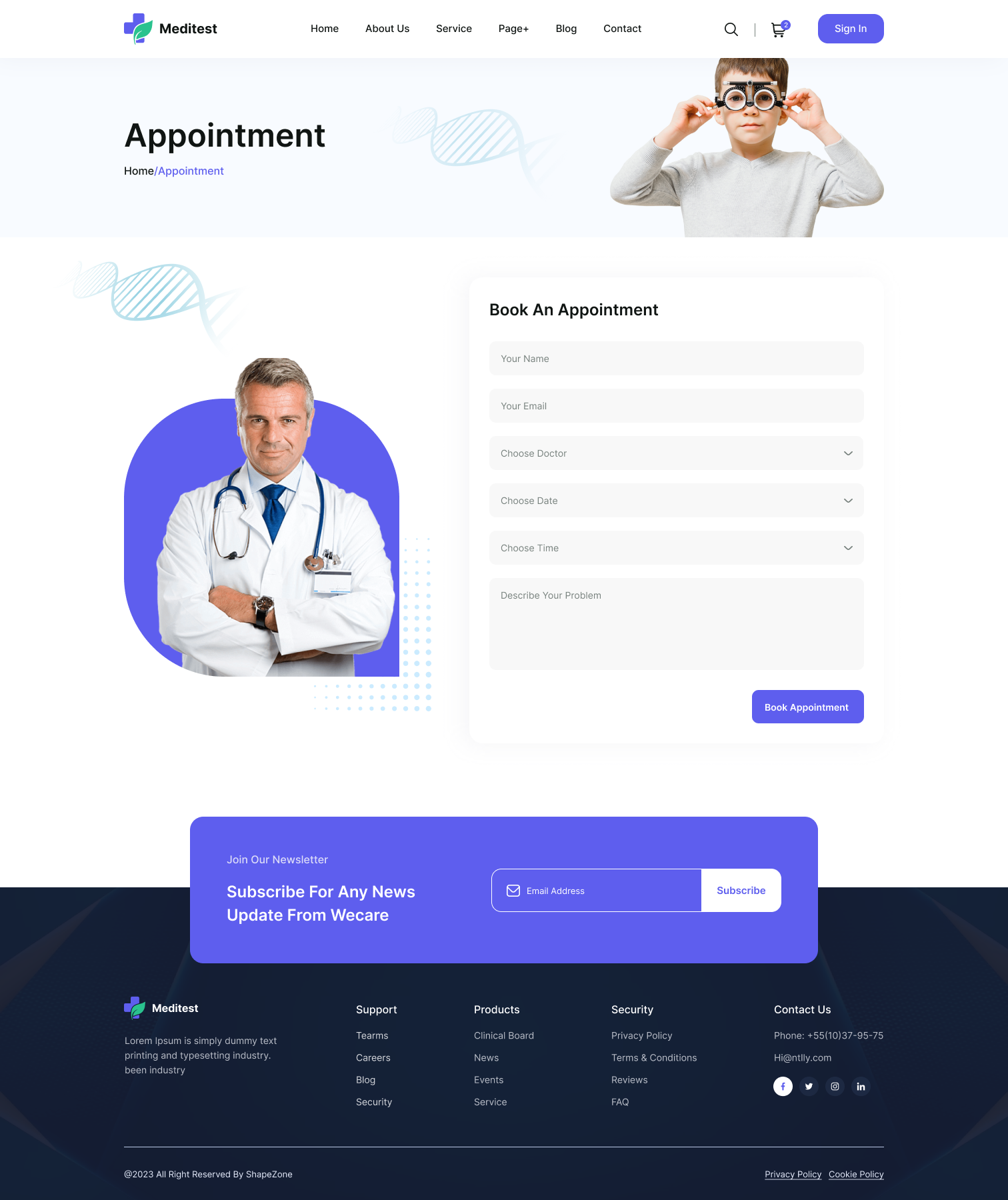 Meditest - Medical & Health Figma Template by Zodevs | ThemeForest