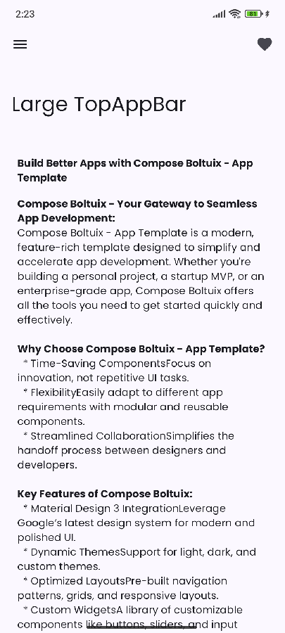 Compose Boltuix App Template - Jetpack Compose 2025 UI Kit by boltuix