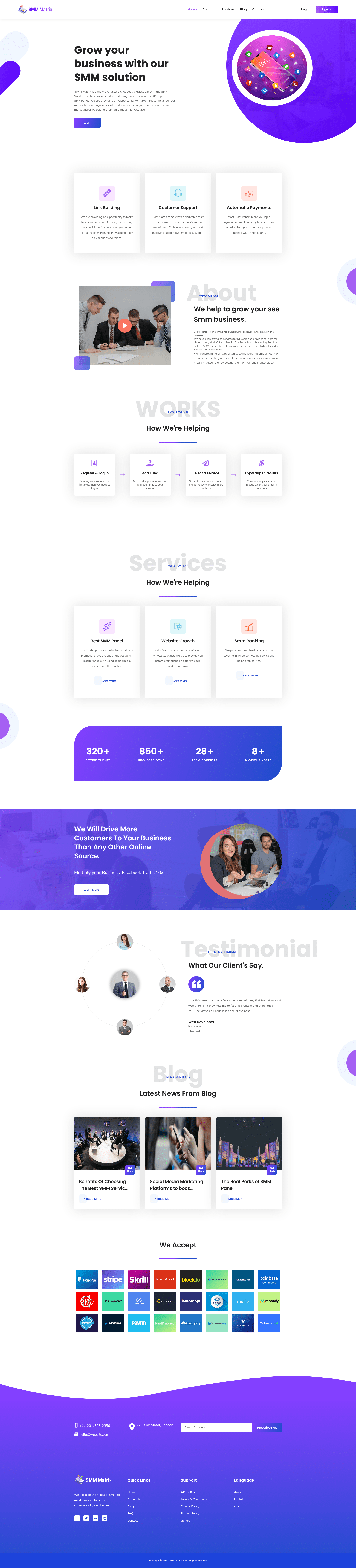 SMM Matrix - Social Media Marketing Panel with PWA by bug-finder | CodeCanyon