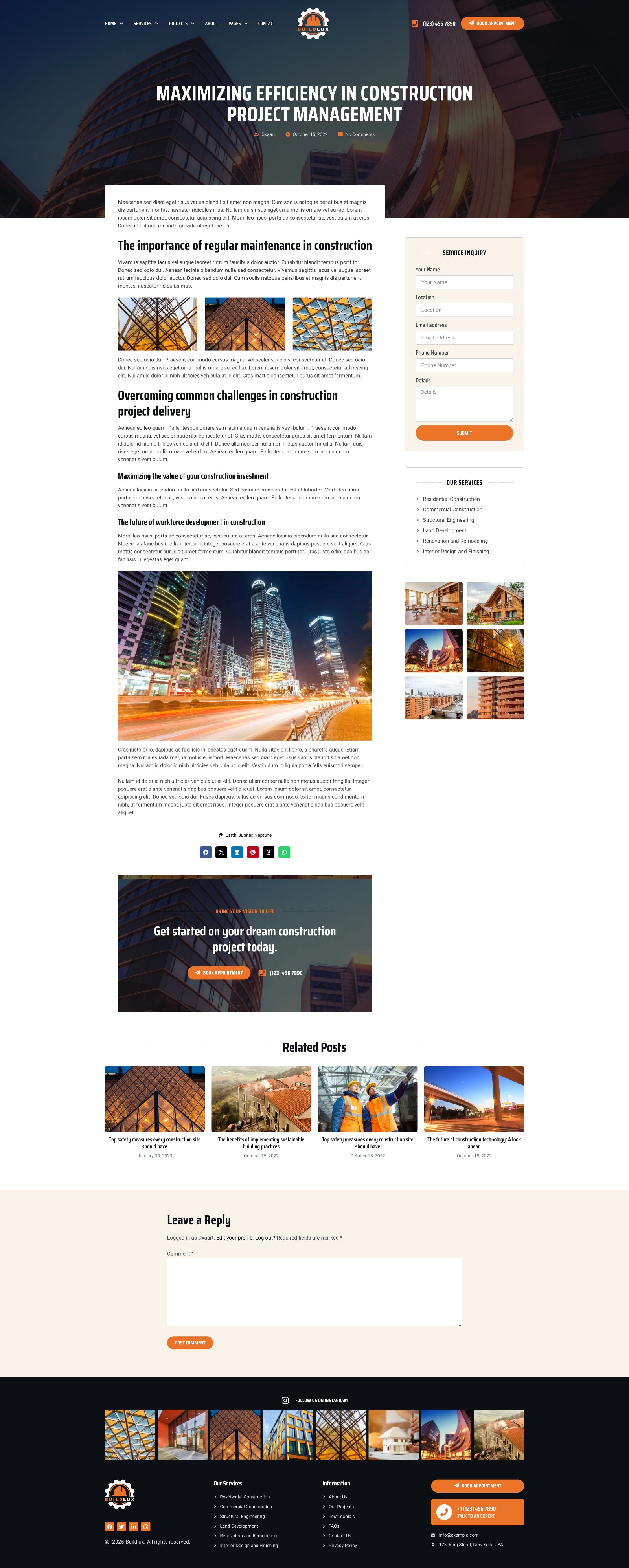 Buildlux - Construction Elementor Pro Template Kit by oxaart | ThemeForest