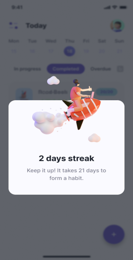 Habit Tracker App ANDROID + IOS + FIGMA + Sketch | UI Kit | ReactNative ...