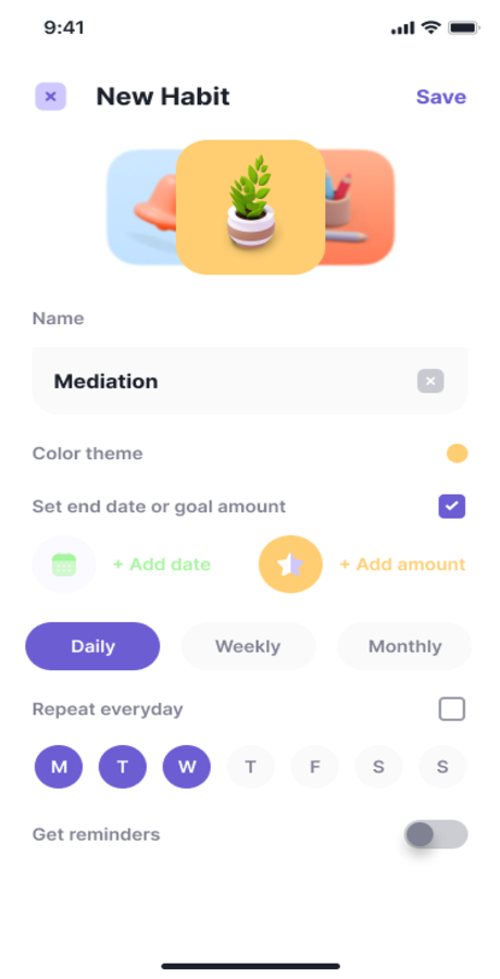 Habit Tracker App ANDROID + IOS + FIGMA + Sketch | UI Kit | ReactNative ...