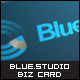 Blue Studio Business Card, Print Templates | GraphicRiver
