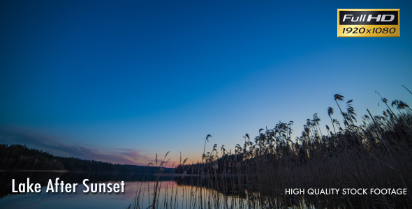 Lake After Sunset, Stock Footage | VideoHive