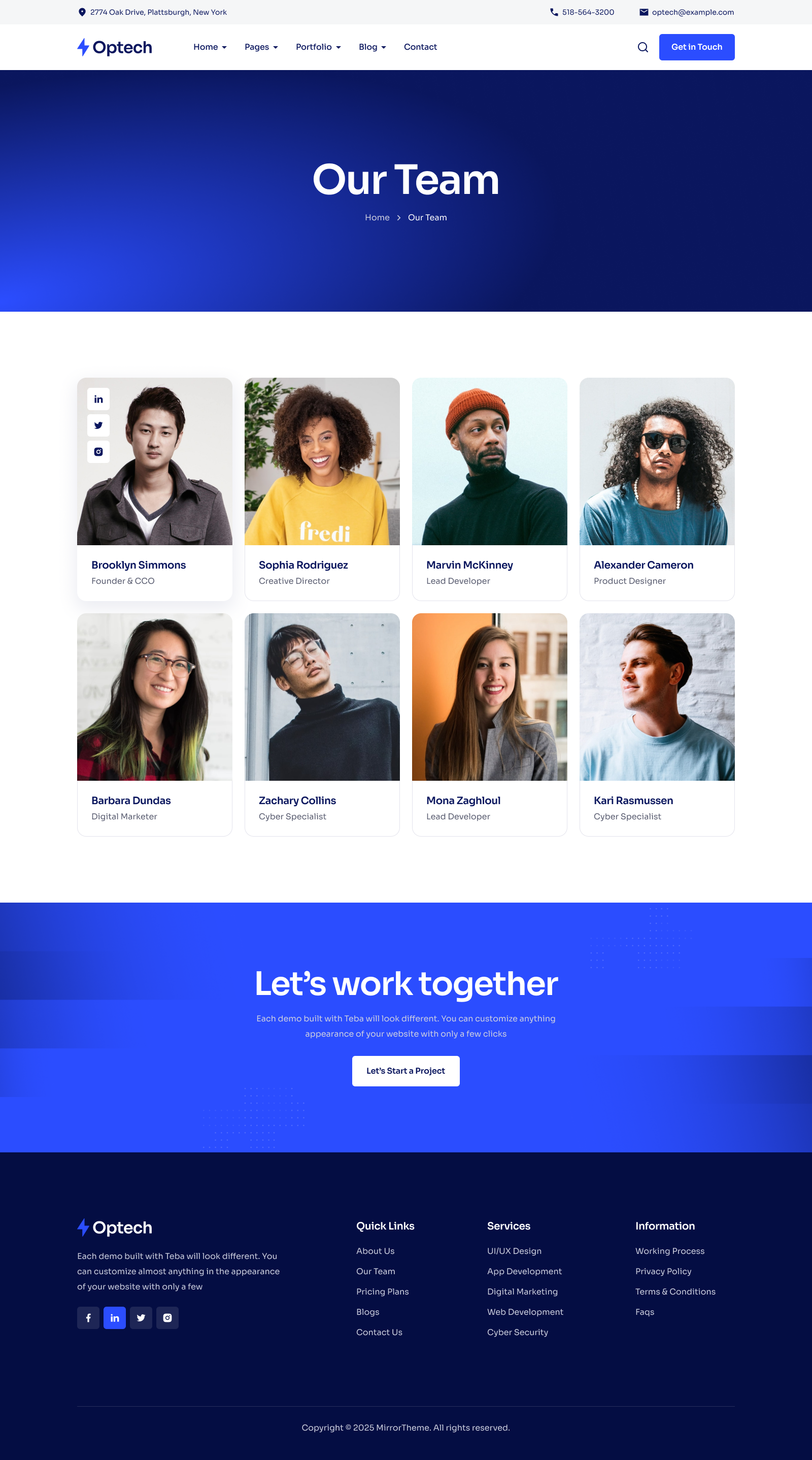 Optech - IT Solutions & Technology Figma Template by MirrorTheme ...