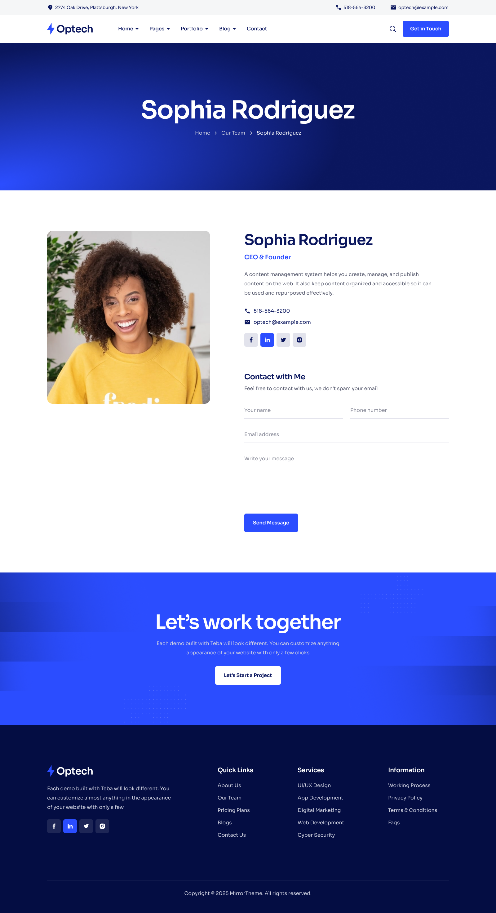 Optech - IT Solutions & Technology Figma Template by MirrorTheme ...