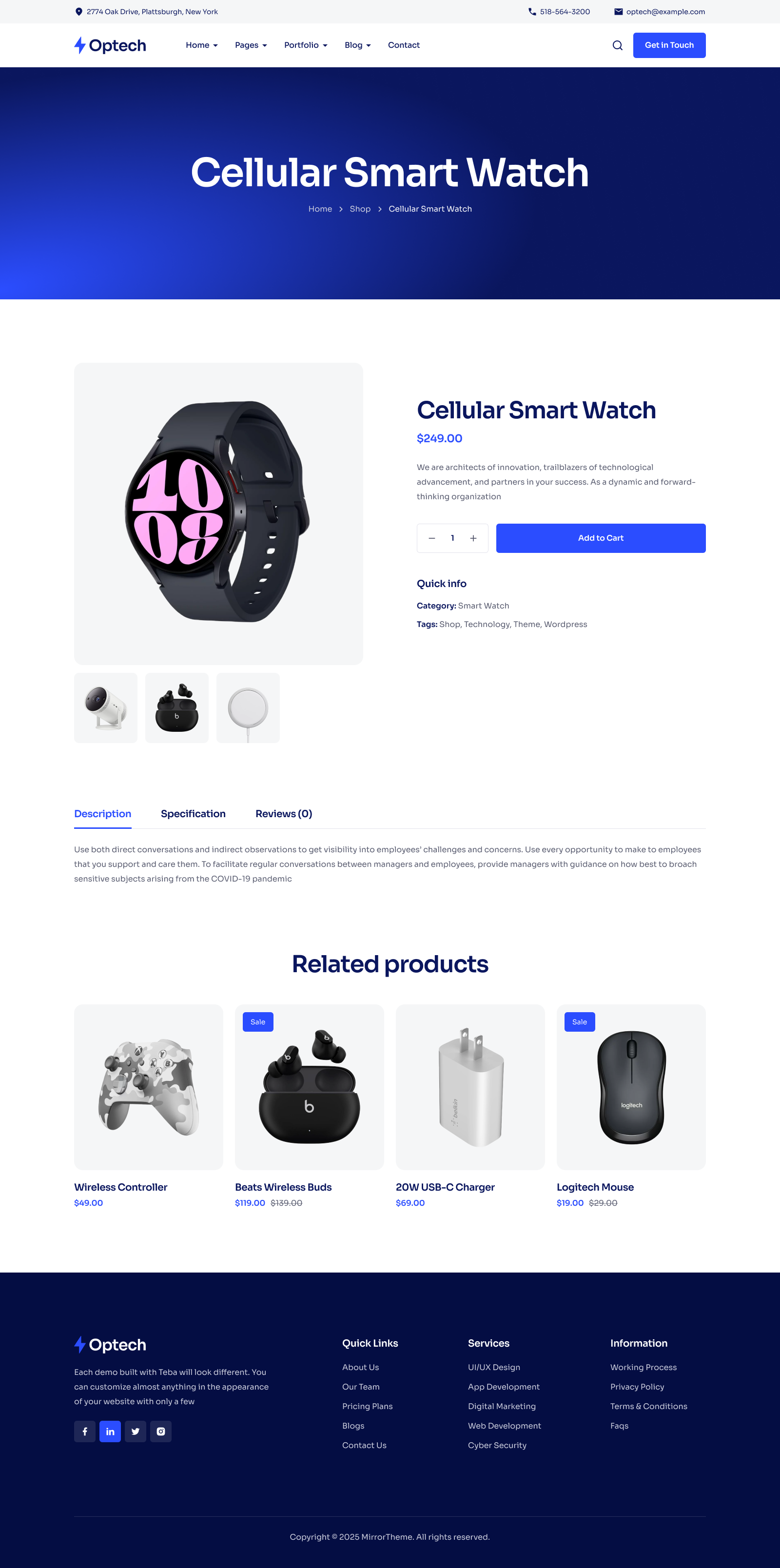 Optech - IT Solutions & Technology Figma Template by MirrorTheme ...