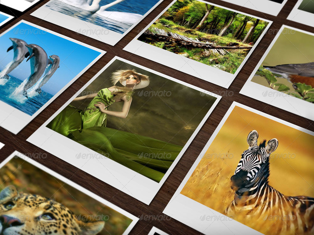 7 Realistic Instant Photo Templates, Graphics | GraphicRiver