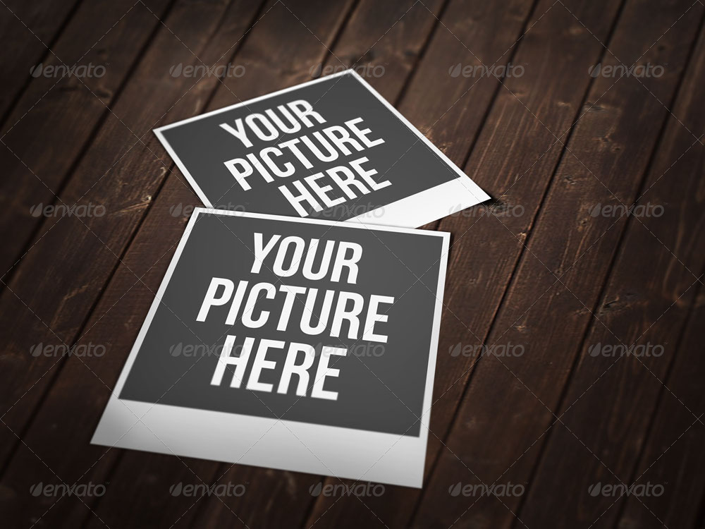 7 Realistic Instant Photo Templates, Graphics | GraphicRiver