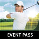 Golf Event Pass Template, Print Templates | GraphicRiver