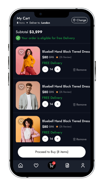 Pixio - React Native Expo Ecommerce Mobile App Template by DexignZone