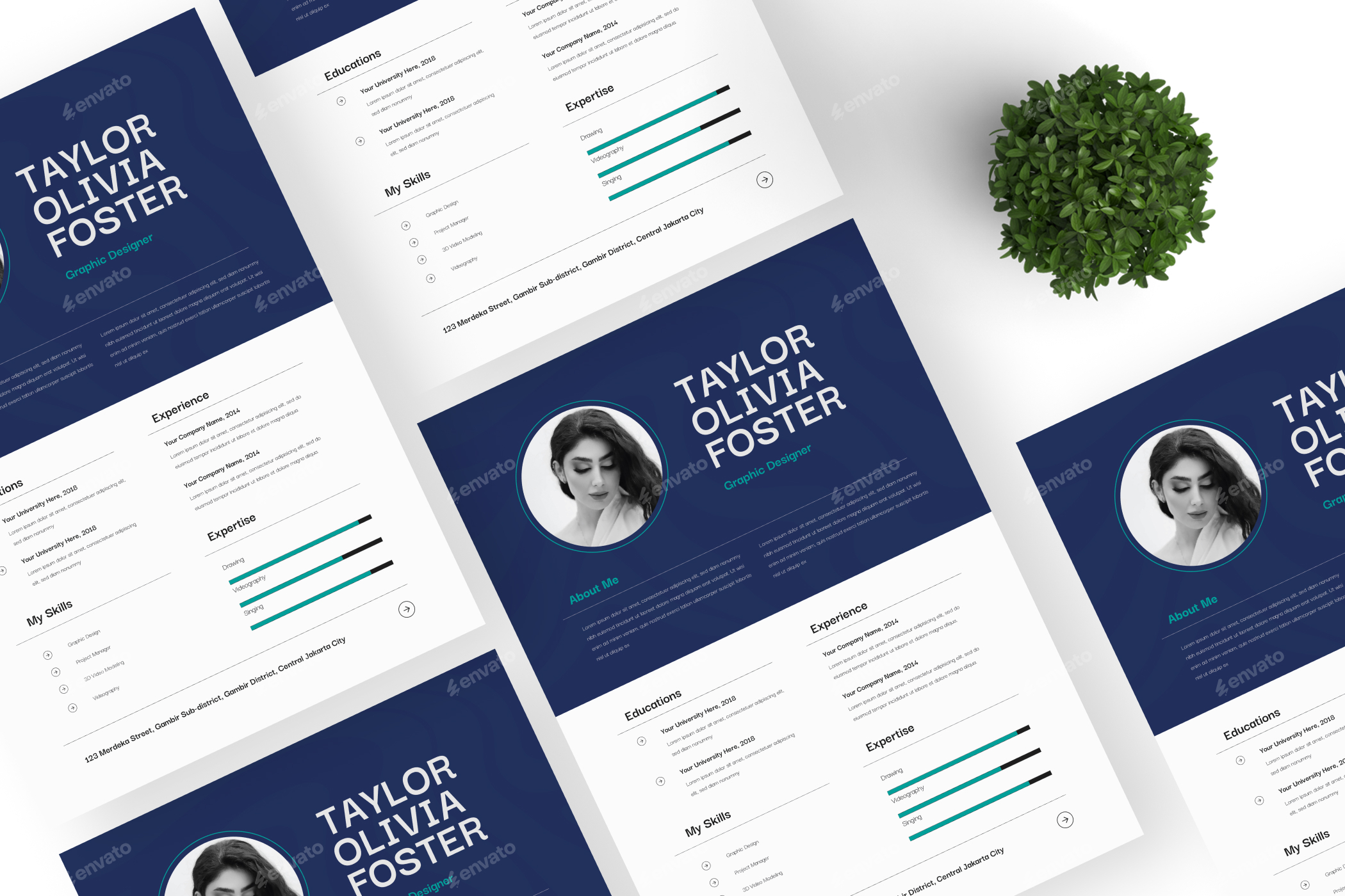Blue Flow - Resume, Print Templates | GraphicRiver