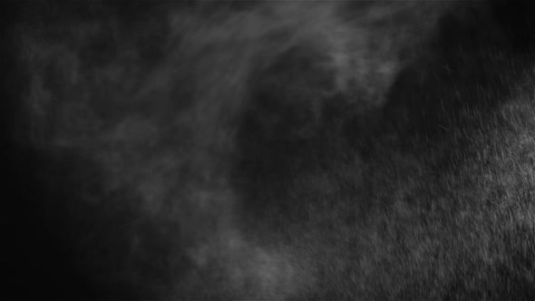 Water Mist Spray on Black Background, Stock Footage | VideoHive