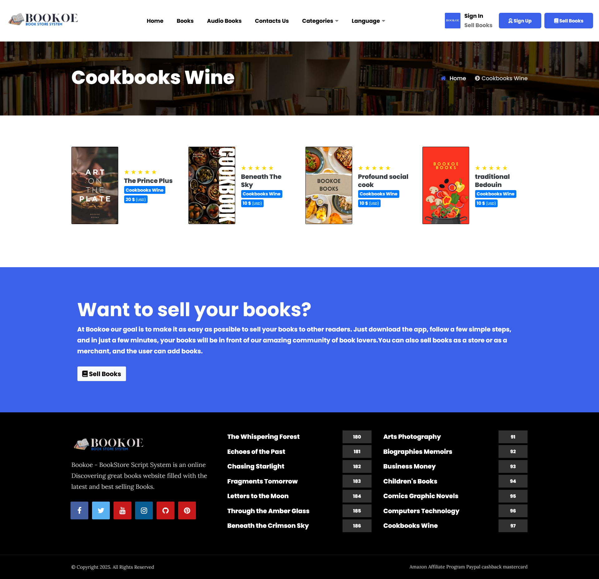 Bookoe - BookStore Script System with website by Meteros | CodeCanyon