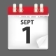 1 September Date Vector Illustration, Vectors | GraphicRiver
